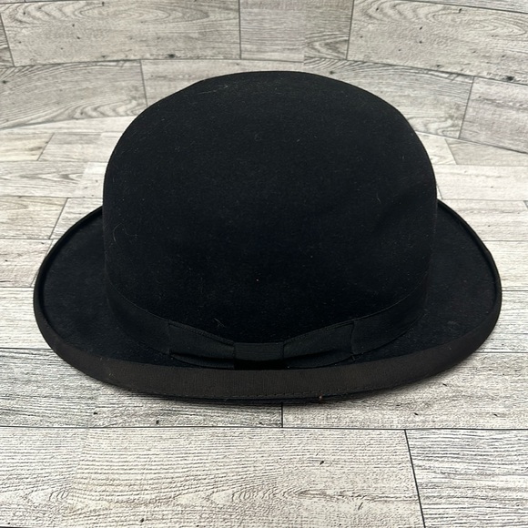Stetson | Accessories | Vintage Stetson Black Bowler Hat 7 4 | Poshmark